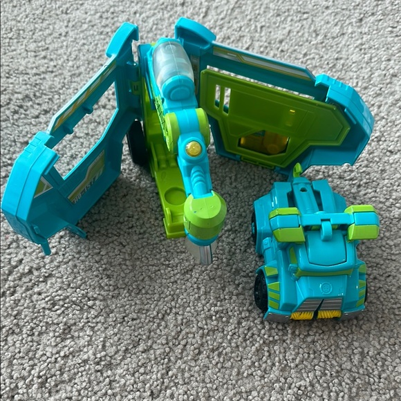 Hasbro | Toys | Hasbro Blue And Green Construction Vehicles Set | Poshmark
